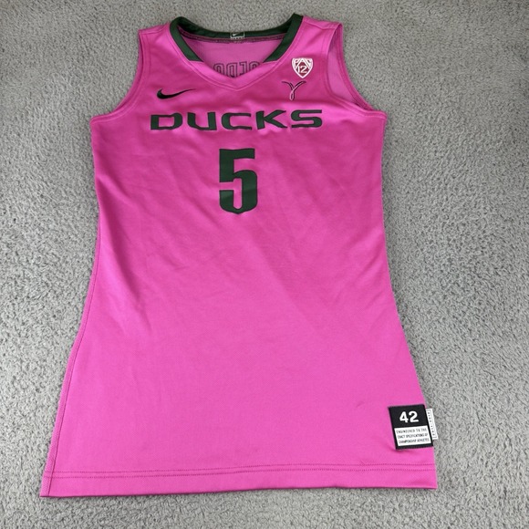 Nike | Tops | Oregon Womens Game Worn Basketball Jersey Pac2 Pink ...